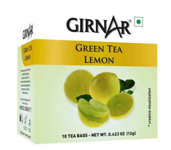 Girnar - Green Tea - Lemon - 12g - Box of 10 – Sarvak
